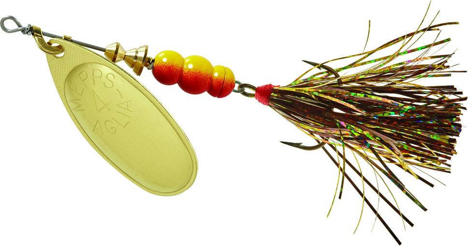 Mepps Aglia Flashabou, Gold-Brown,Gold - Walmart.com