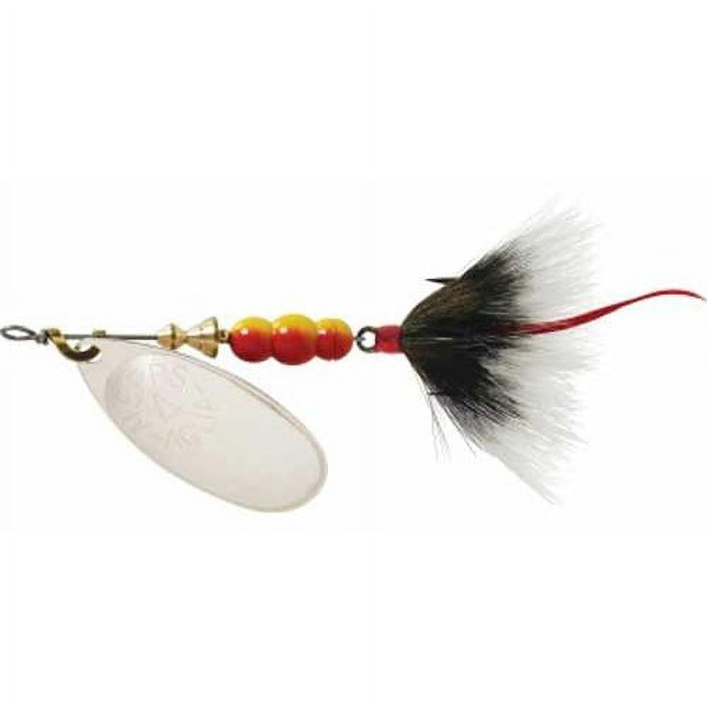 Mepps Aglia In-Line Spinner, 1/3 oz, Dressed Treble Hook, Silver Blade ...