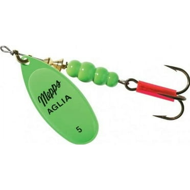 Mepps Aglia Plain Treble Fishing Lure, Blue, 1/8th Oz - B1 BLP ...