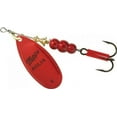 Mepps Aglia Plain Treble Fishing Lure, Red Platinum, 1/8th Oz - B1 RP ...