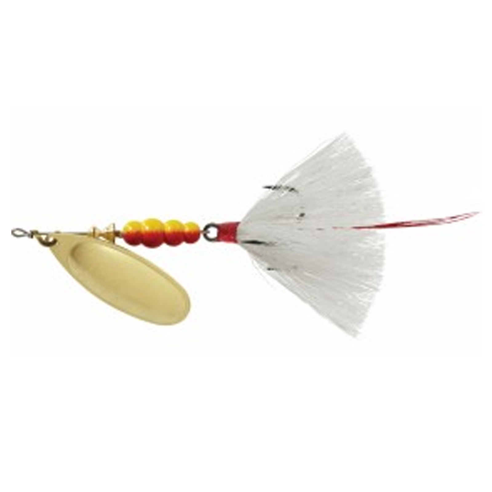 Mepps Aglia Size 5 Dressed Spinner Bait 1/2 oz Gold White, B5ST G-W ...