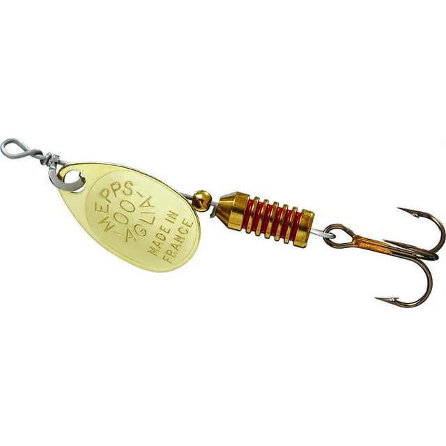 Mepps Aglia Ultra Lite Plain Inline Spinner1/18oz, Gold - Walmart.com