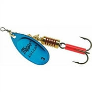 Mepps Aglia Plain Treble Fishing Lure, Red Platinum, 1/8th Oz - B1 RP ...