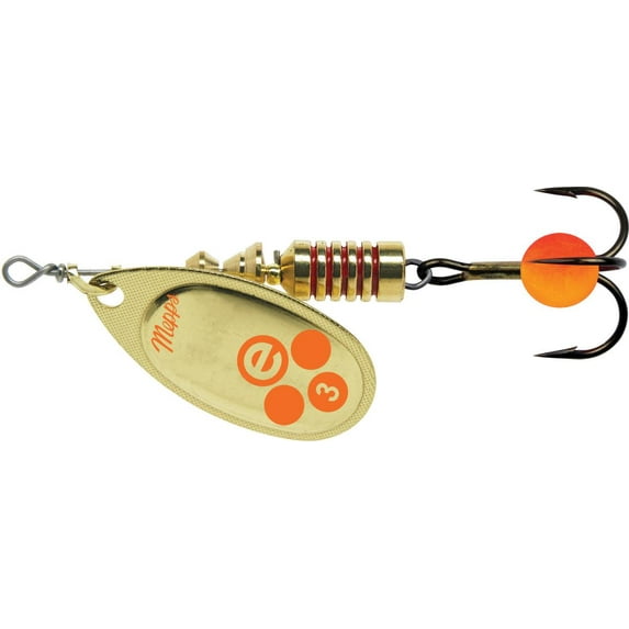 Mepps BE3 GHO Aglia-e In-Line Spinner 2 1/2" 1/4 oz Treble - Walmart.com