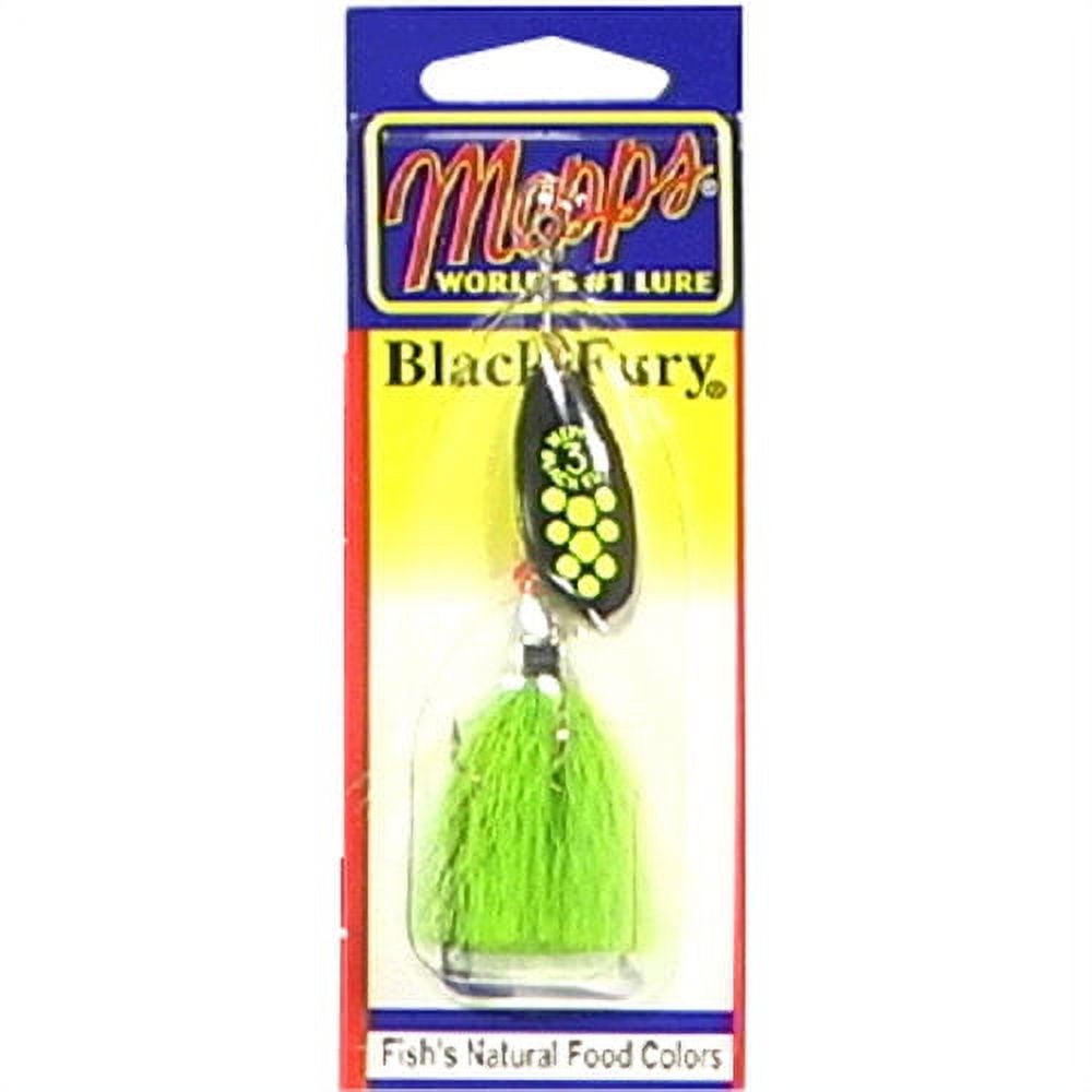 Mepps Black Fury Dressed Size 3 - 1/4 oz Chart Dot - Walmart.com