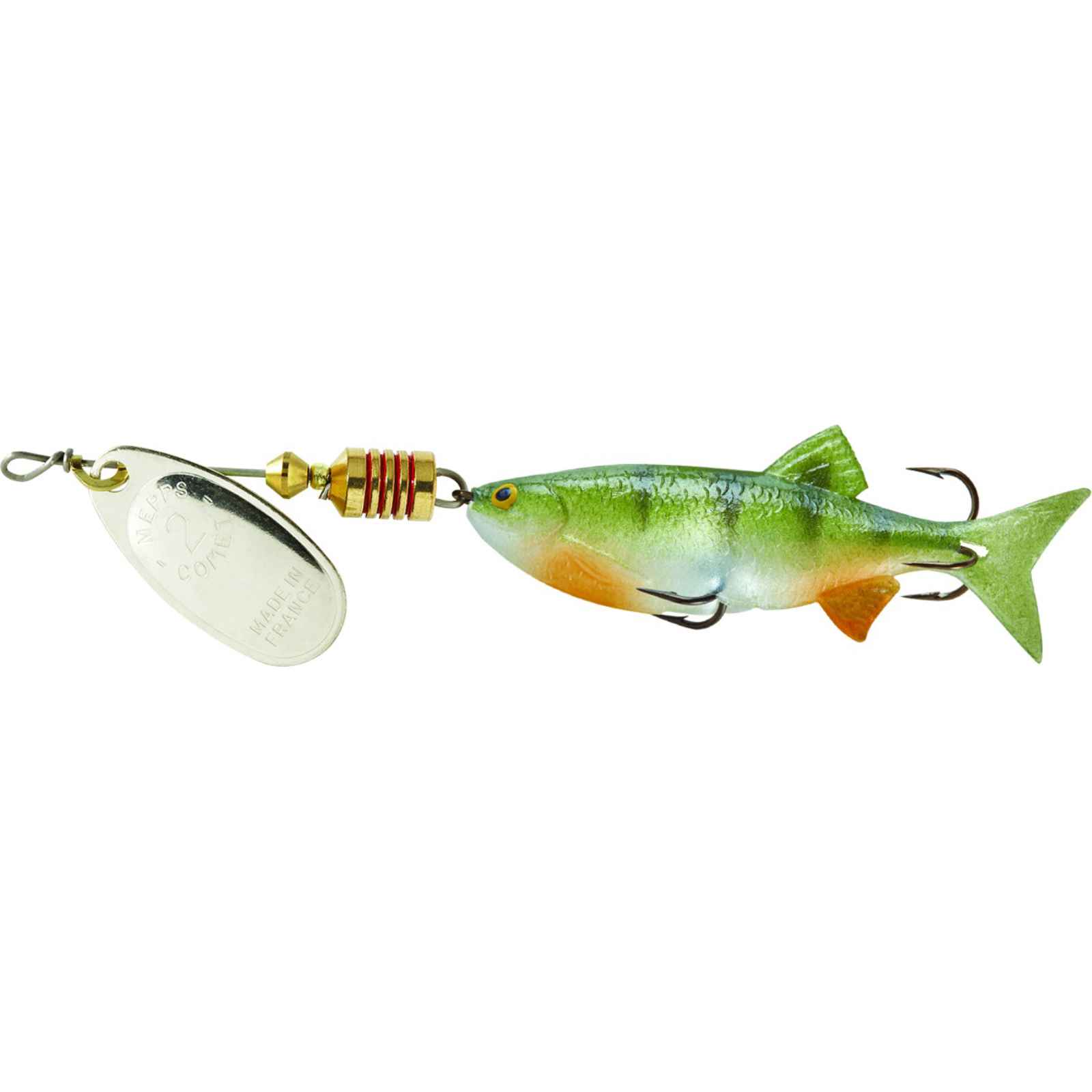 Mepps C2M S-PCH Comet Mino In-Line Spinner 1/4 oz Silver-Perch ...