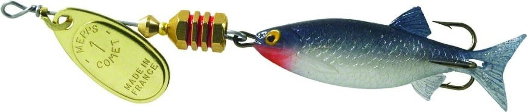 Mepps Comet Mino In-Line Spinner, 1 7/8", 1/6 oz, Gold Blade with Shad ...