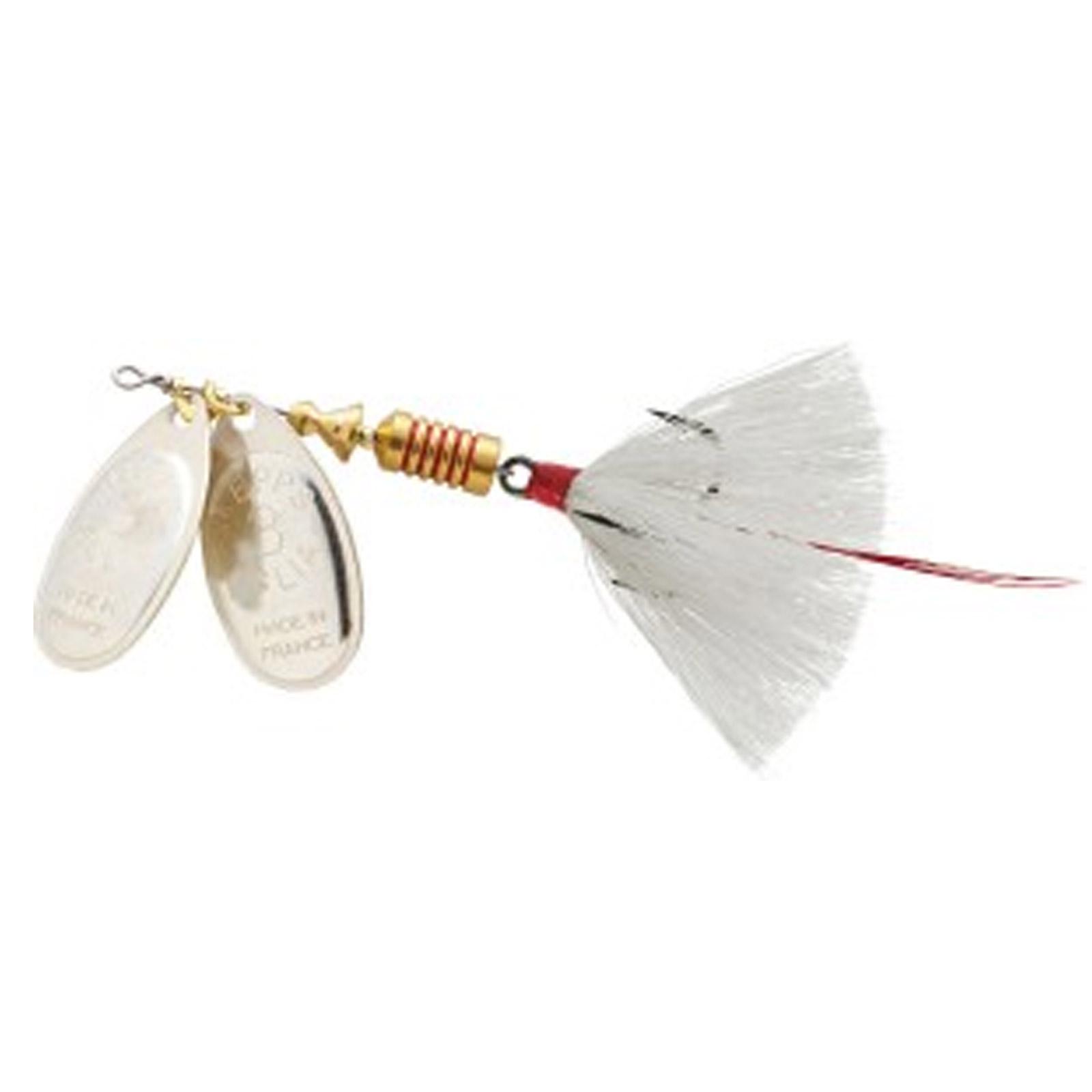 Mepps Double Blade Aglia Size 3 Spinner Bait 5/16 oz Silver White, BD3T ...