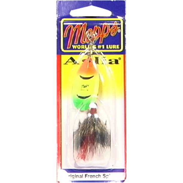Mepps Dressed Aglia Inline Spinner, 1/3 oz, Hot Firetiger and Gold ...