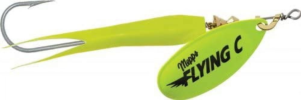 Mepps Flying C Fishing Lure, Hot Charteuse 5/8 Oz - FC58P HC-HC ...