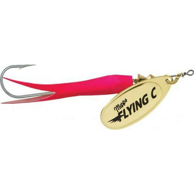 Mepps Flying C Fishing Lure, Hot Pink Gold 5/8 Oz - FC58P HP-G ...