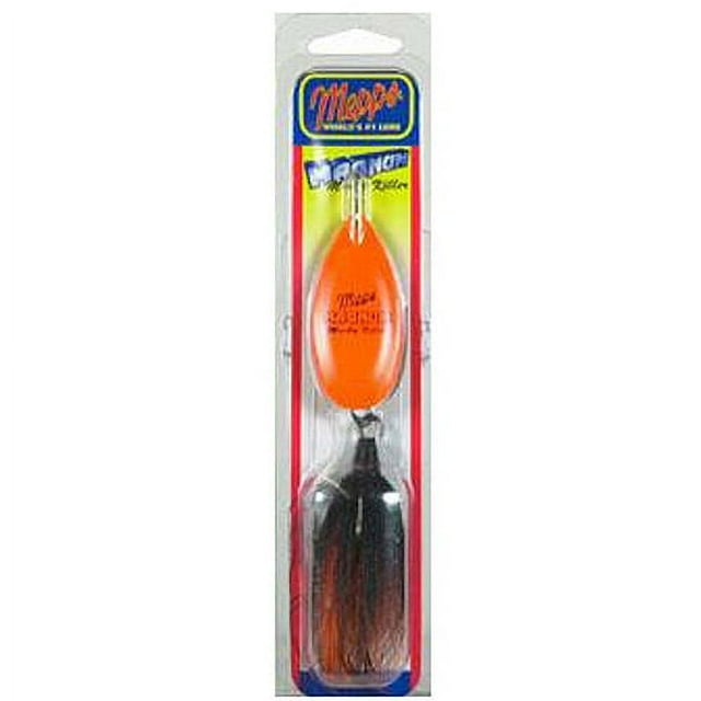 Mepps Magnum Musky Killer 1-1/4 oz Inline Spinner, Hot Orange/ Black ...