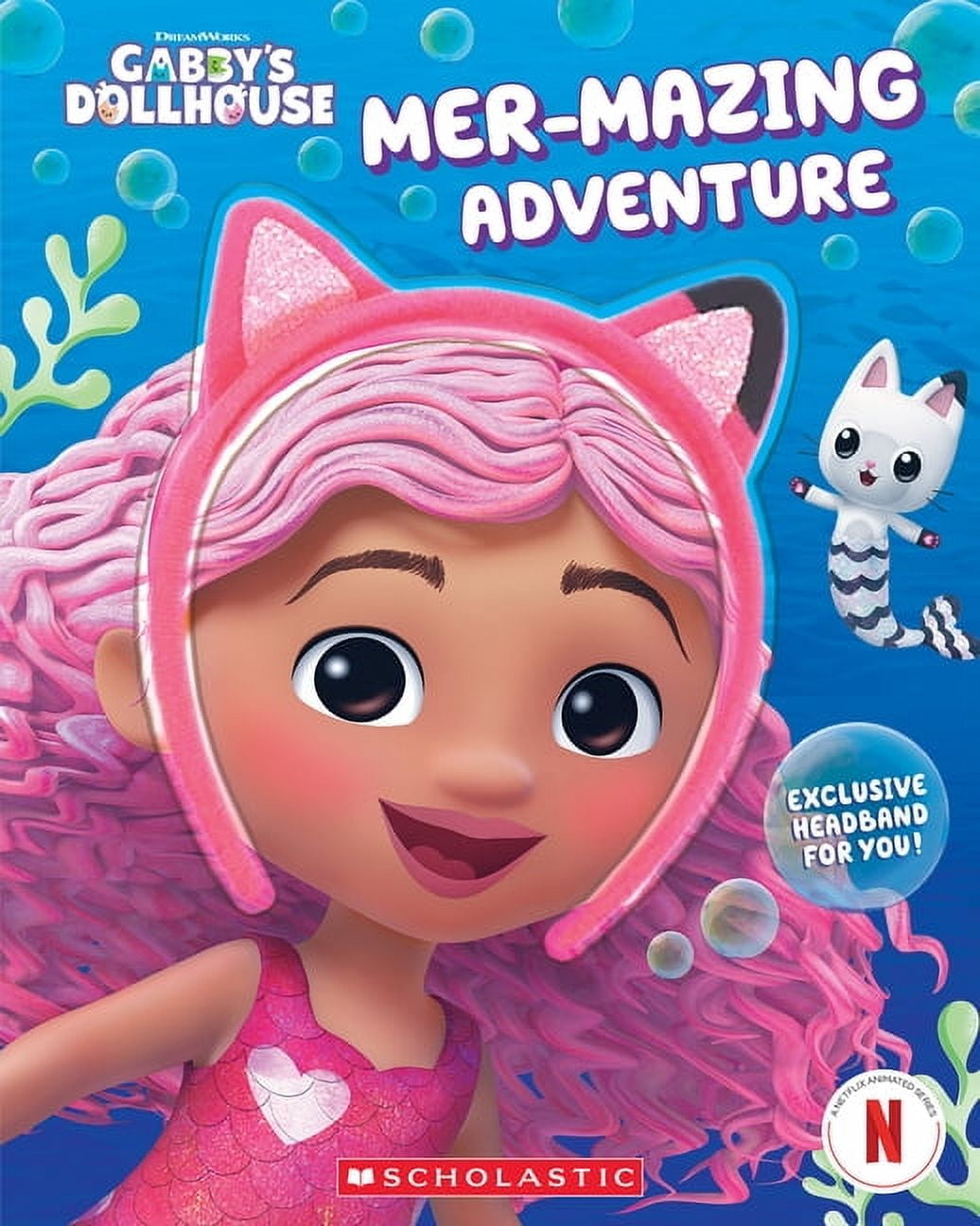 Mer-Mazing Adventure (Gabby's Dollhouse Headband Book #2), (Hardcover ...