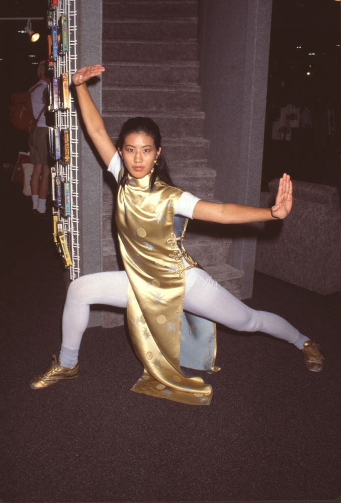 Mer Mer Chen In Gold And White In Martial Arts Pose Photo Print (16 x 20) - Item # CPA1295 ...