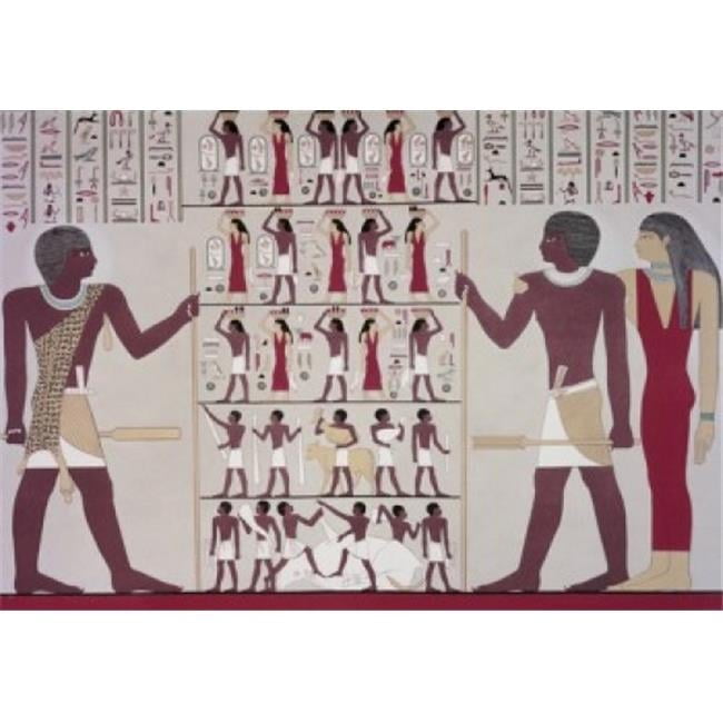 Merab Tomb-Tomb Painting 2900 BC Egyptian Art Fresco British Museum ...