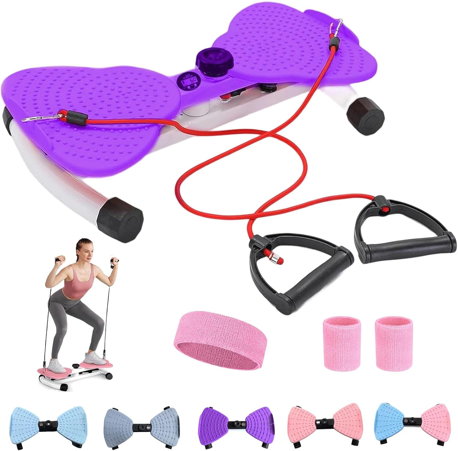 Merachfit Waist Twisting Fitness Tool, Waist Twisting Machine For Women Belly Fat, 300lbs Ab ...