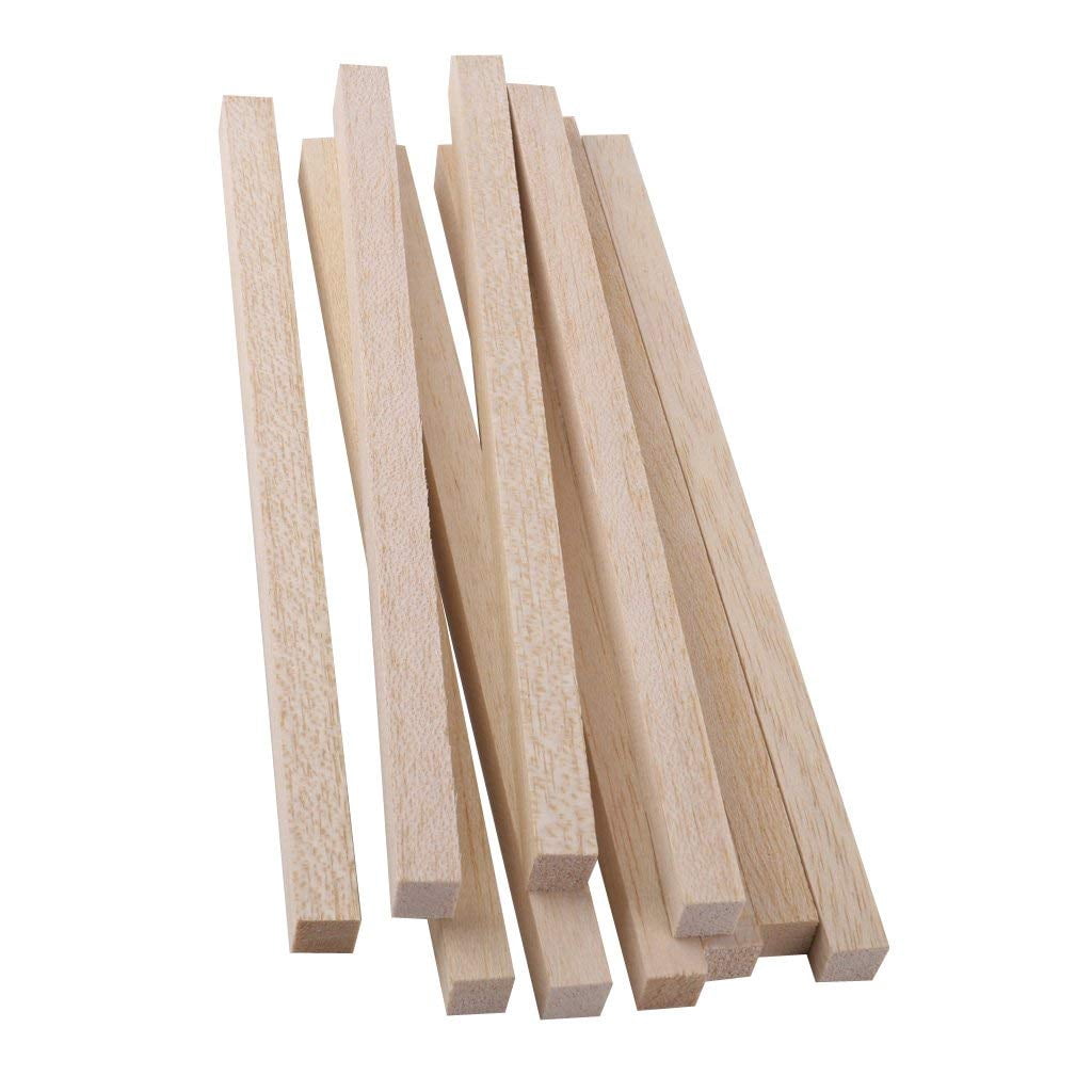 Meraki 20 Pieces Wood Art Craft Wooden Sticks Pieces Dowels Pole Rods ...