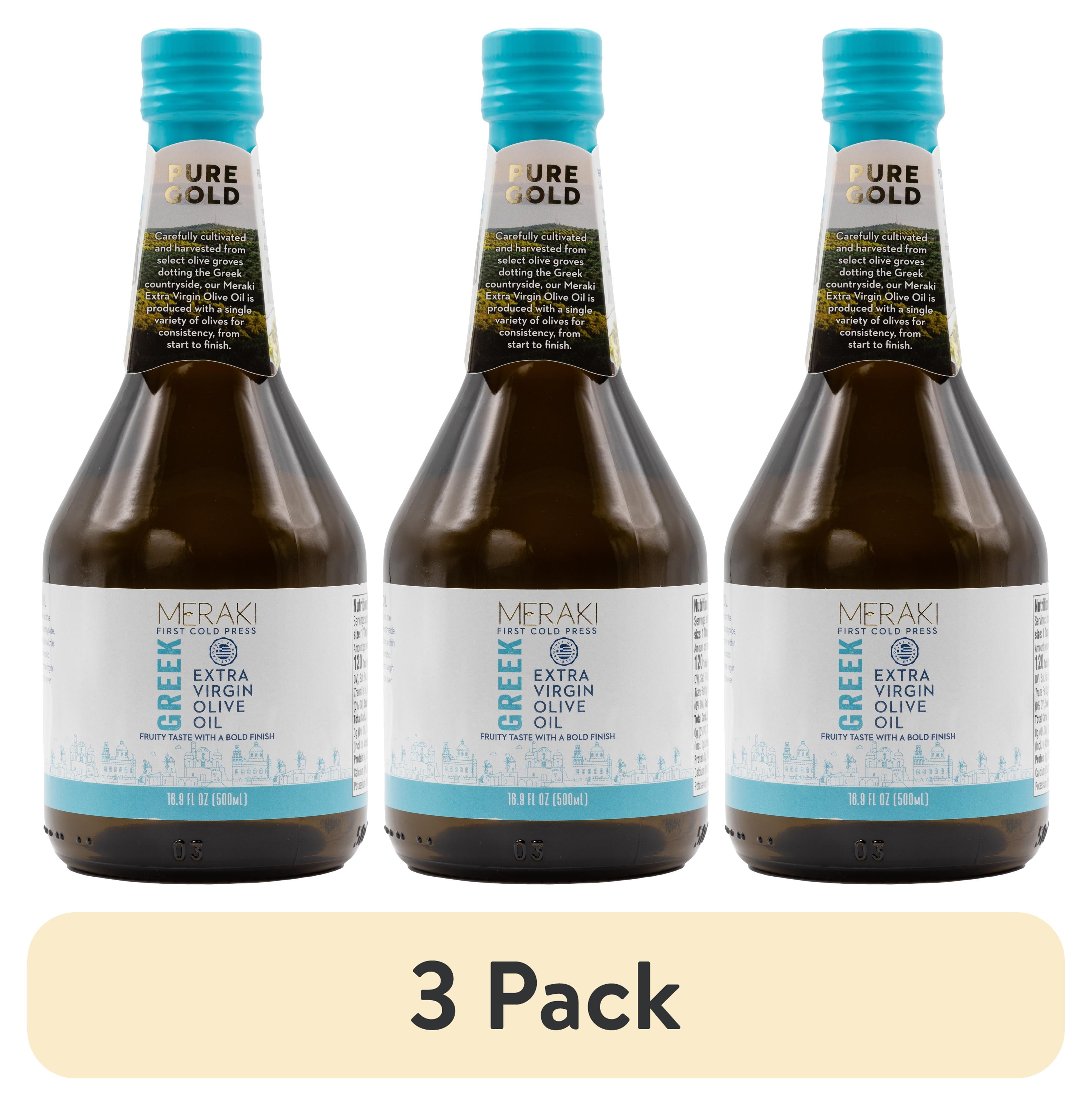(3 pack) Meraki Greek Extra Virgin Olive Oil 16.9floz - Walmart.com