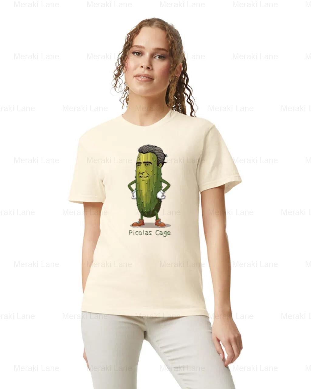 Meraki Lane24 Picolas Cage Comfort Color T Shirt with Funny Pop Culture ...