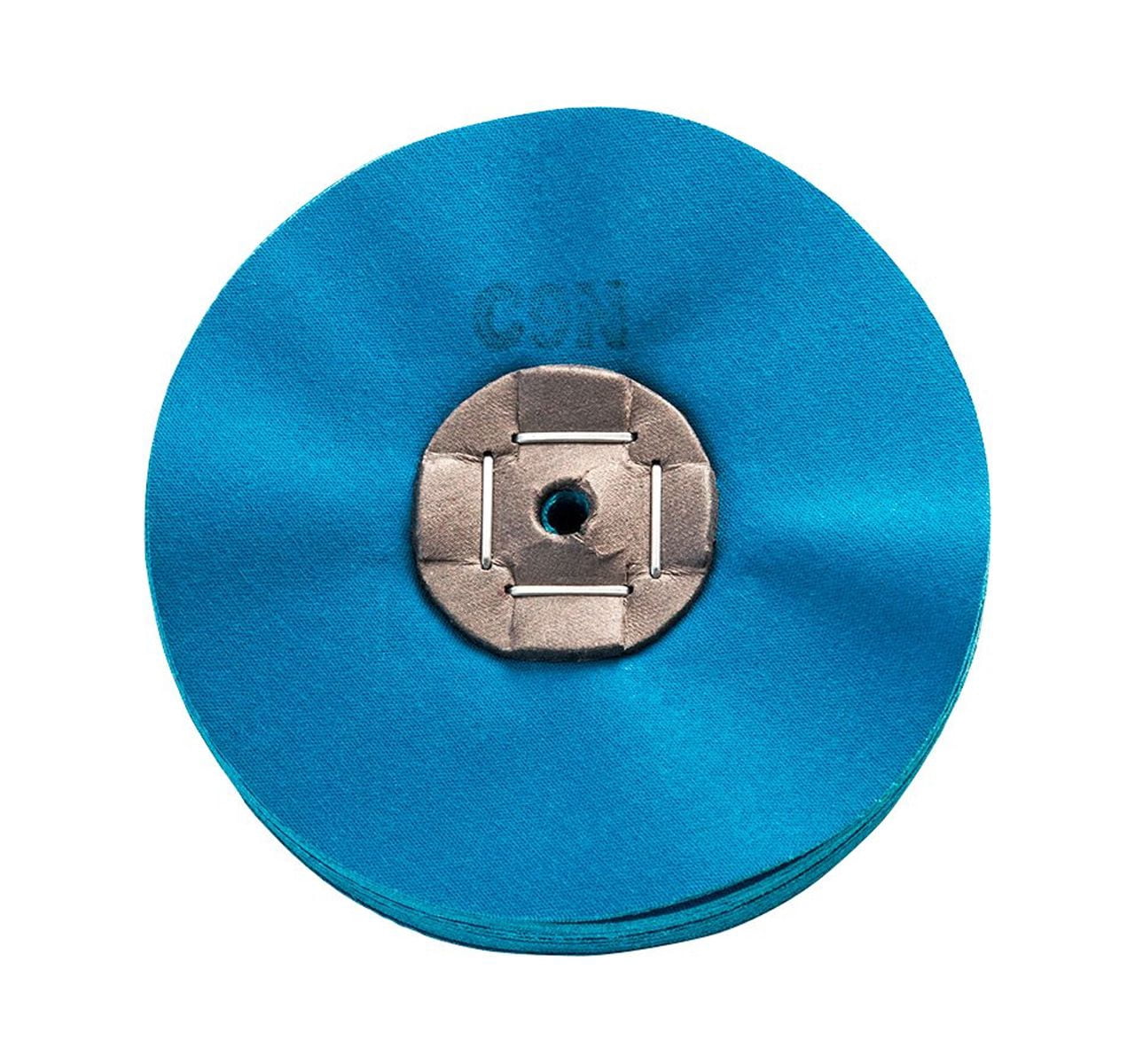 Merard Polishing wheel for pre-polishing N° C9N, blue cotton, Ø 120 mm ...