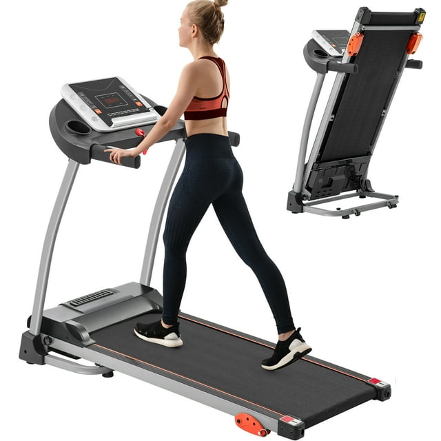 Merax Compact Electric Folding 2.5HP Treadmill with Audio and Incline ...