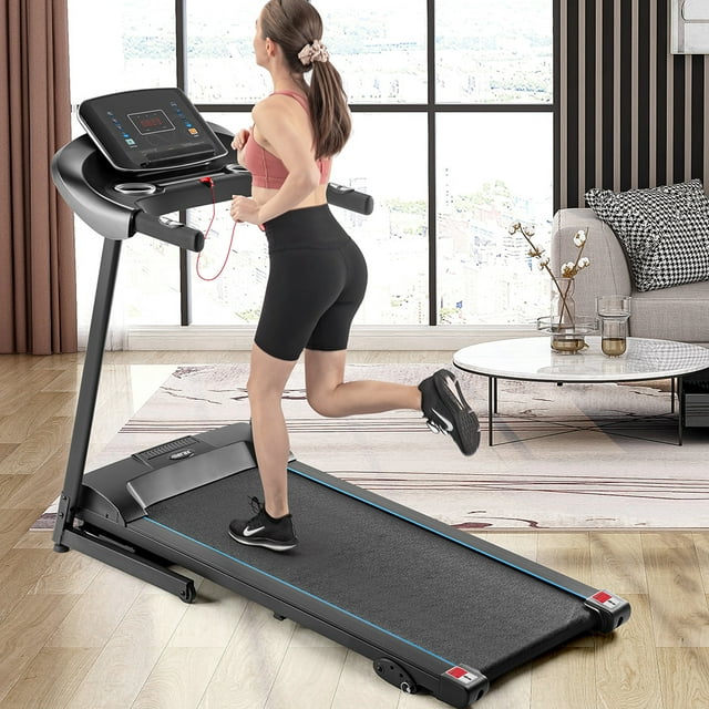 Merax Compact Walking & Running Electric Treadmill | 3.5HP Incline ...