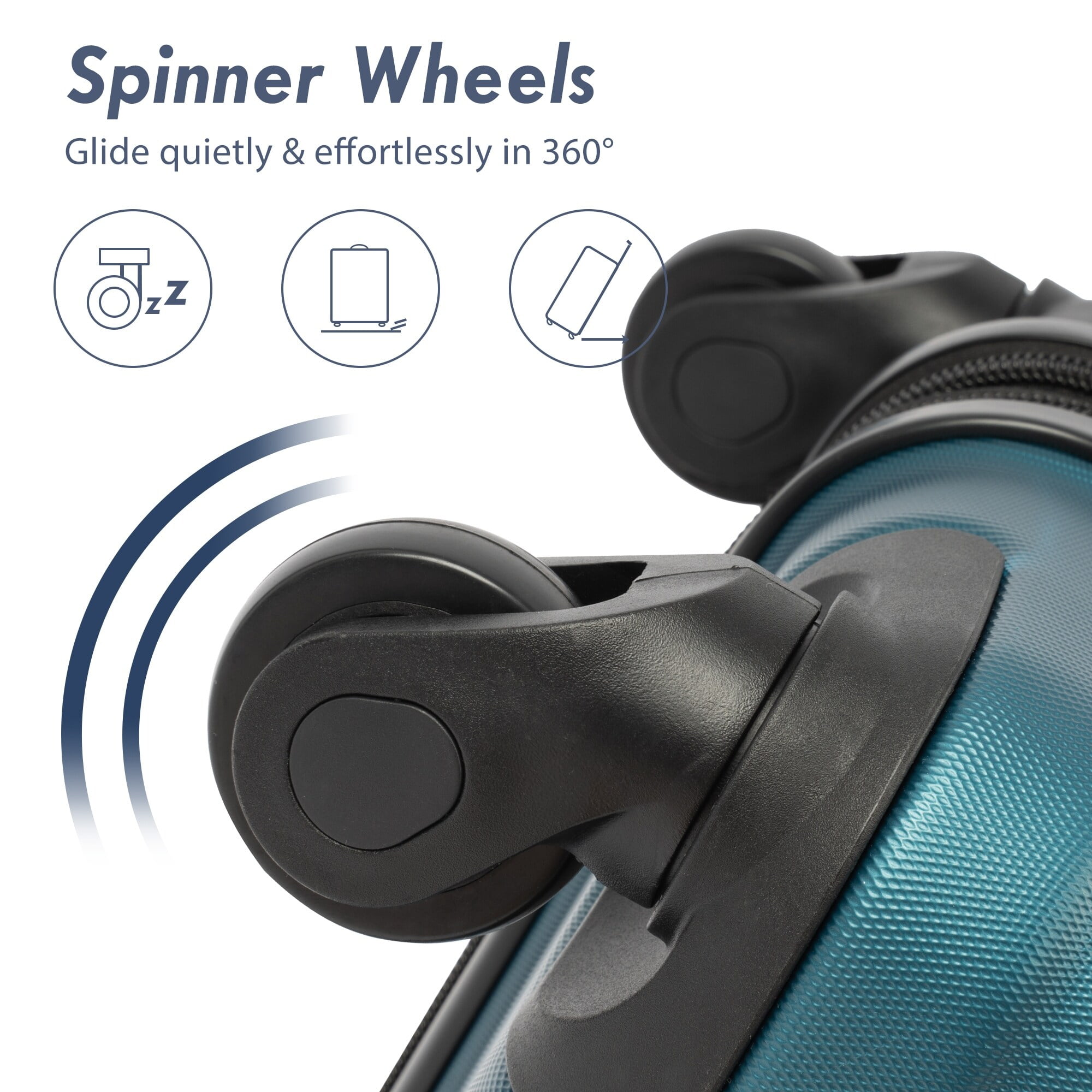 Merax Luggage with TSA Lock Spinner Wheels Hardside Expandable Luggage ...