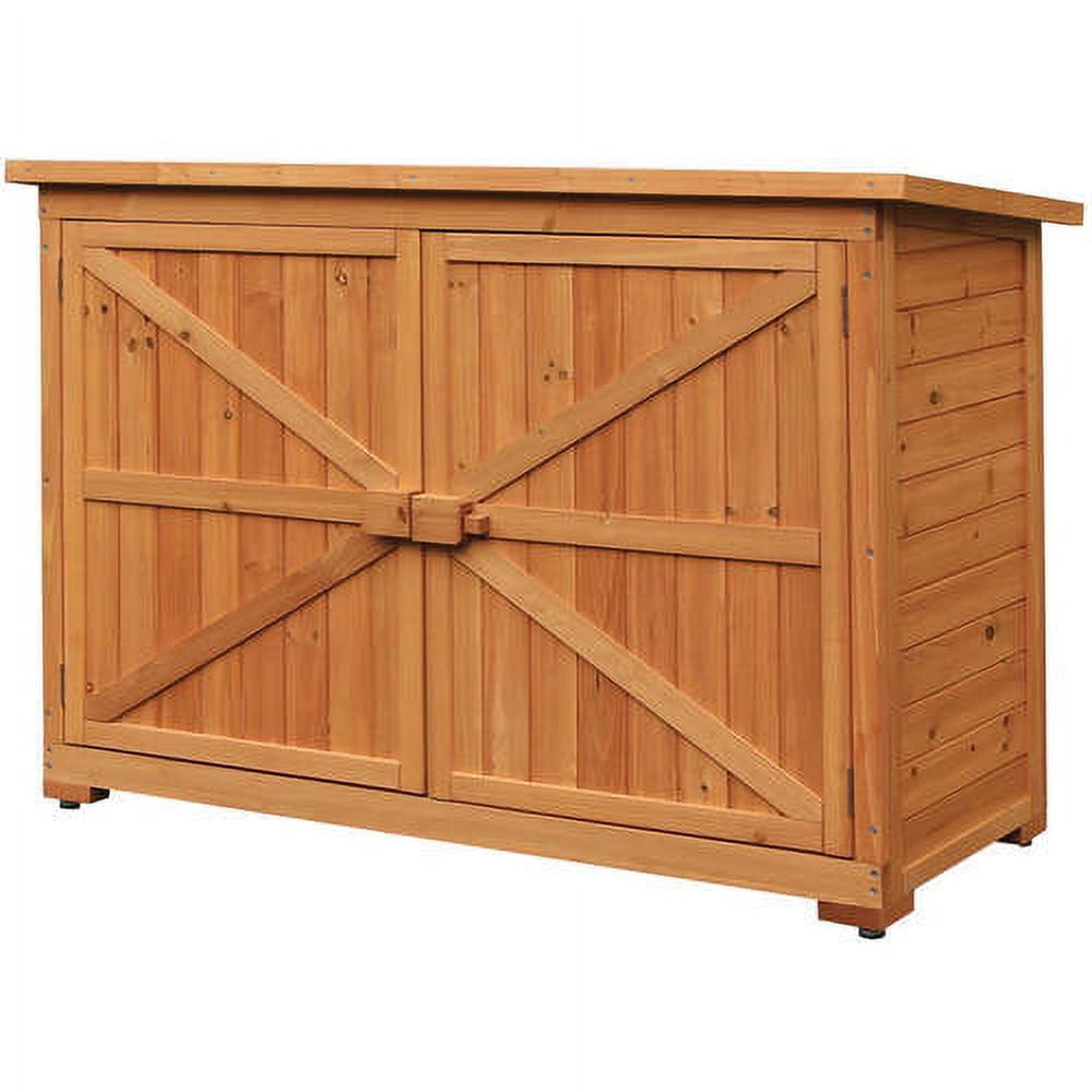 Merax Wooden Garden Shed Wooden Lockers with Cedar Wood - Walmart.com