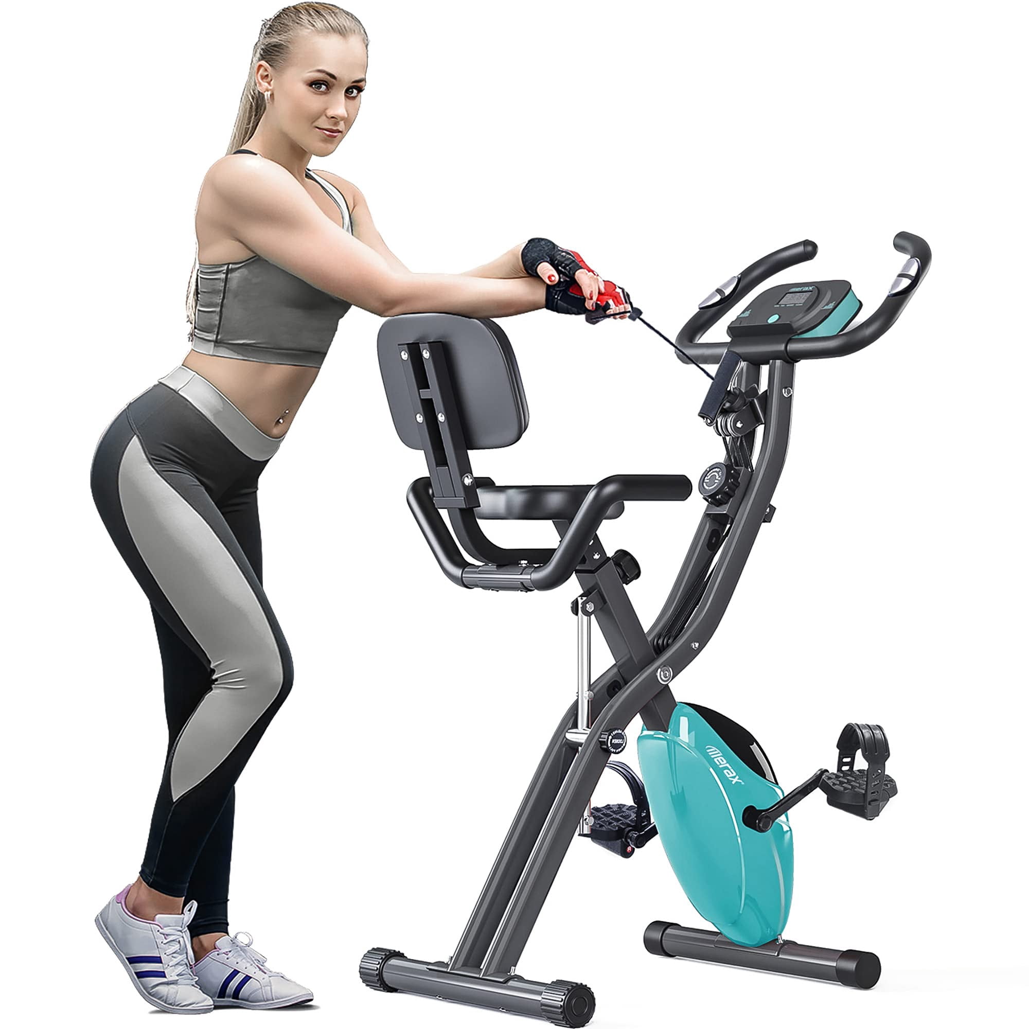 Merax Workout Bike For Home - 2 In 1 Recumbent Exercise Bike and ...