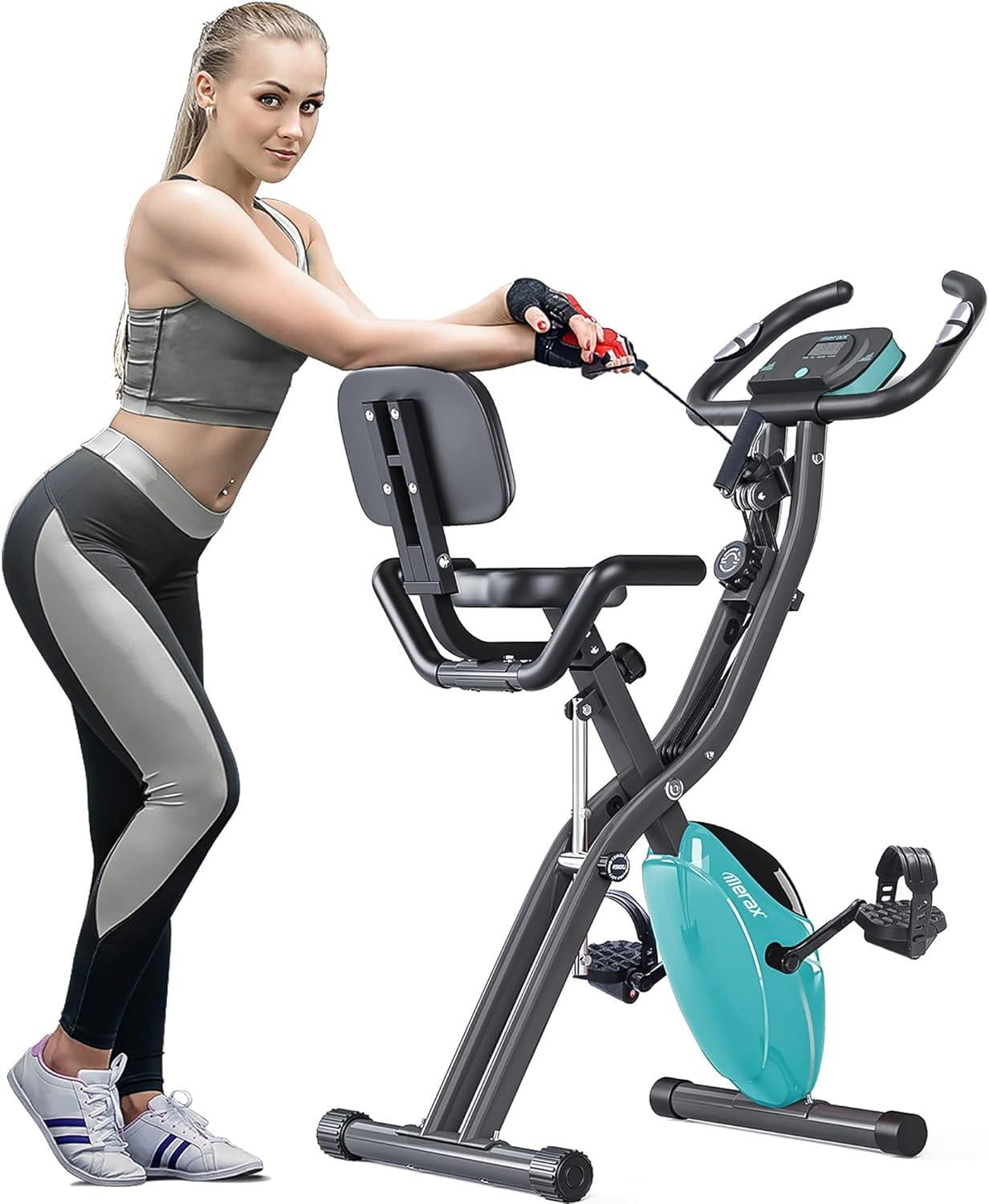 Merax Workout Bike For Home - 2 In 1 Recumbent Exercise Bike and ...