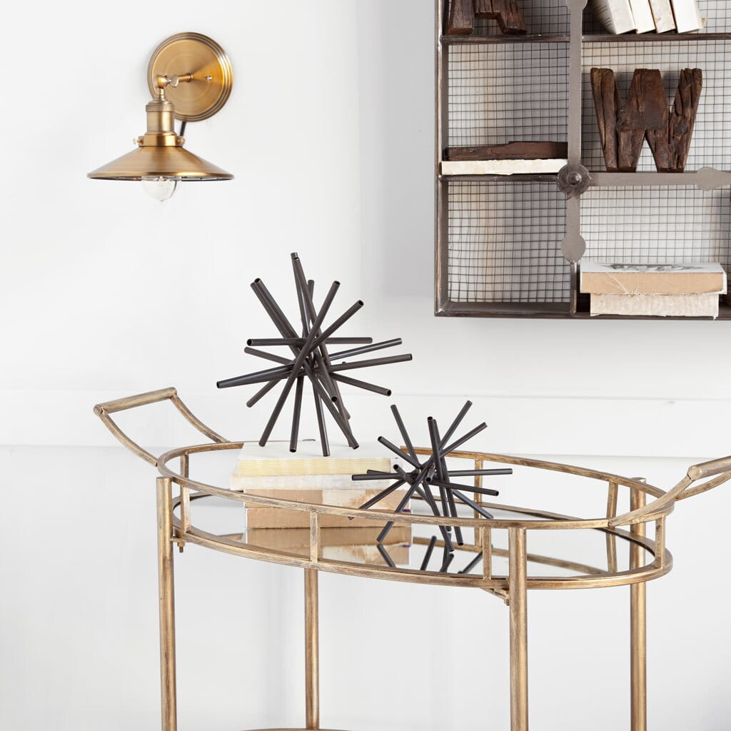 Mercana Evely Black Metal 2-piece Accent Piece Set - Walmart.com