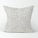 Mercana Jayden Cream W/ Black Print Linen Square Decorative Pillow ...