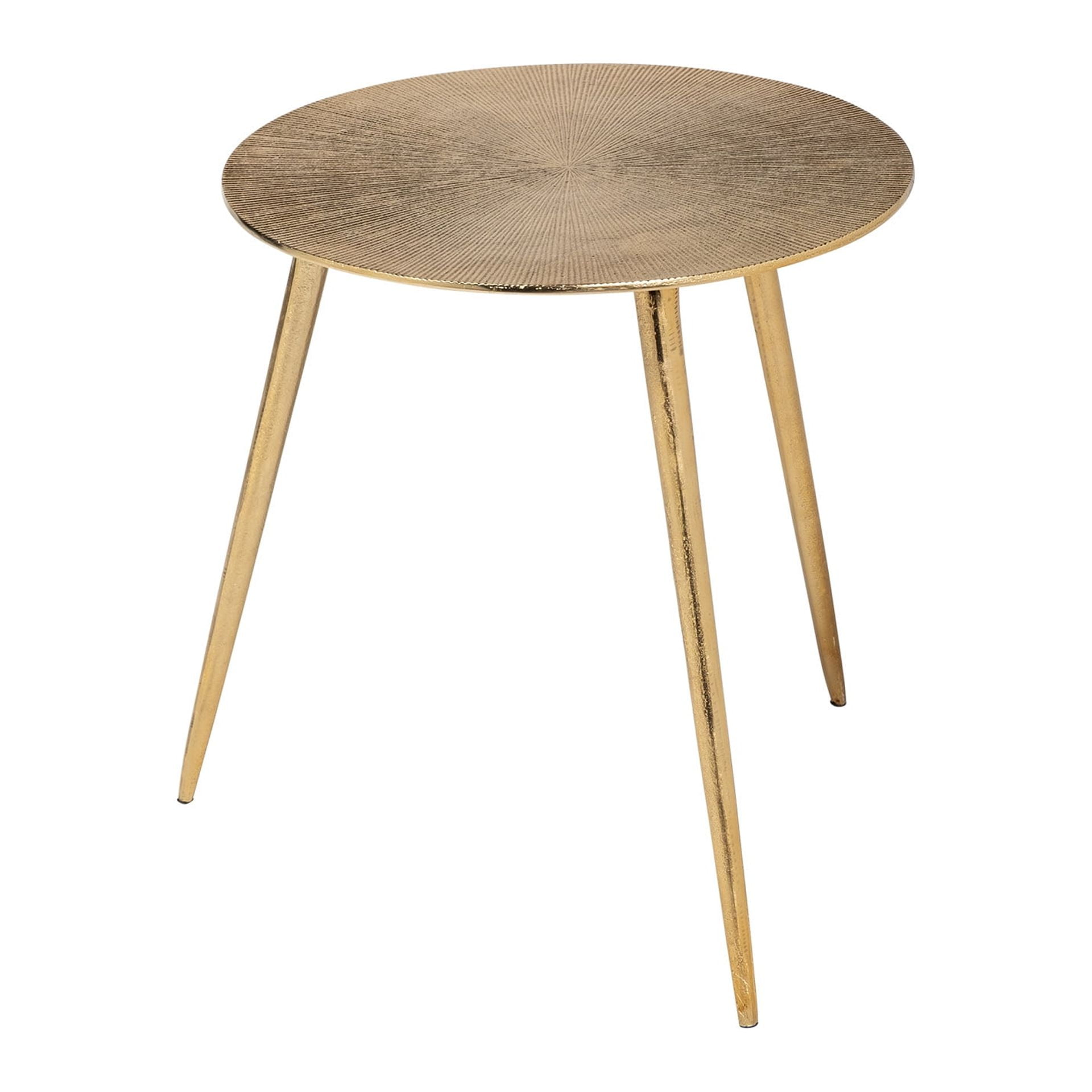 Mercana Reva I 24 x 21 Round Top Gold-Toned Metal Cast Aluminum Accent ...