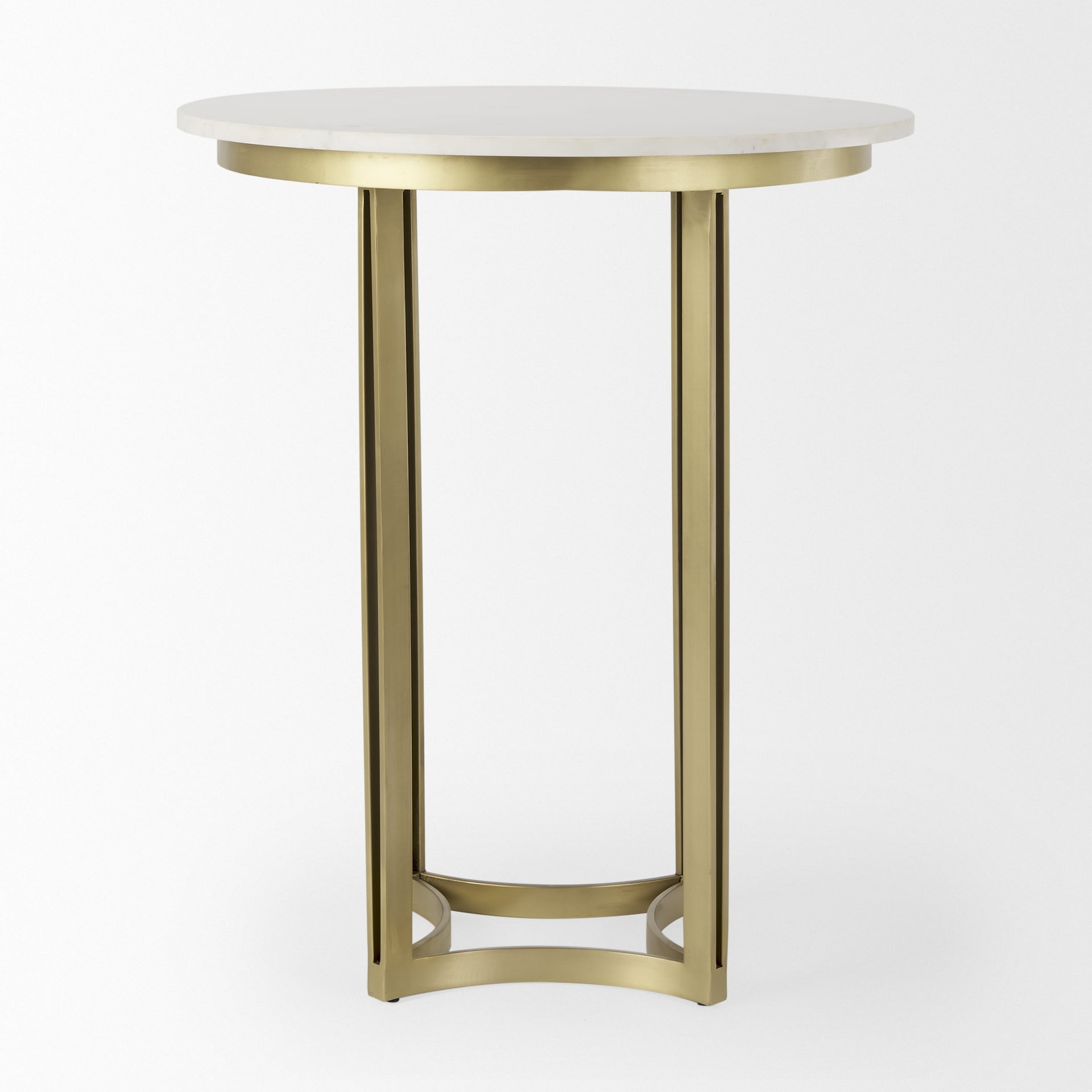 Mercana Tanner Marble & Gold Metal Bistro Table - Walmart.com