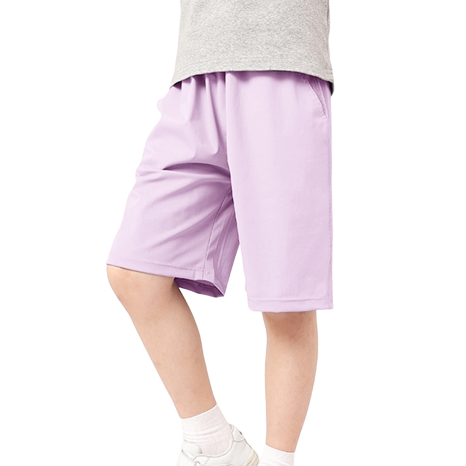 Mercatoo Boys Athletic 𝗕ermuda Shorts Elastic Waist Loose Running ...