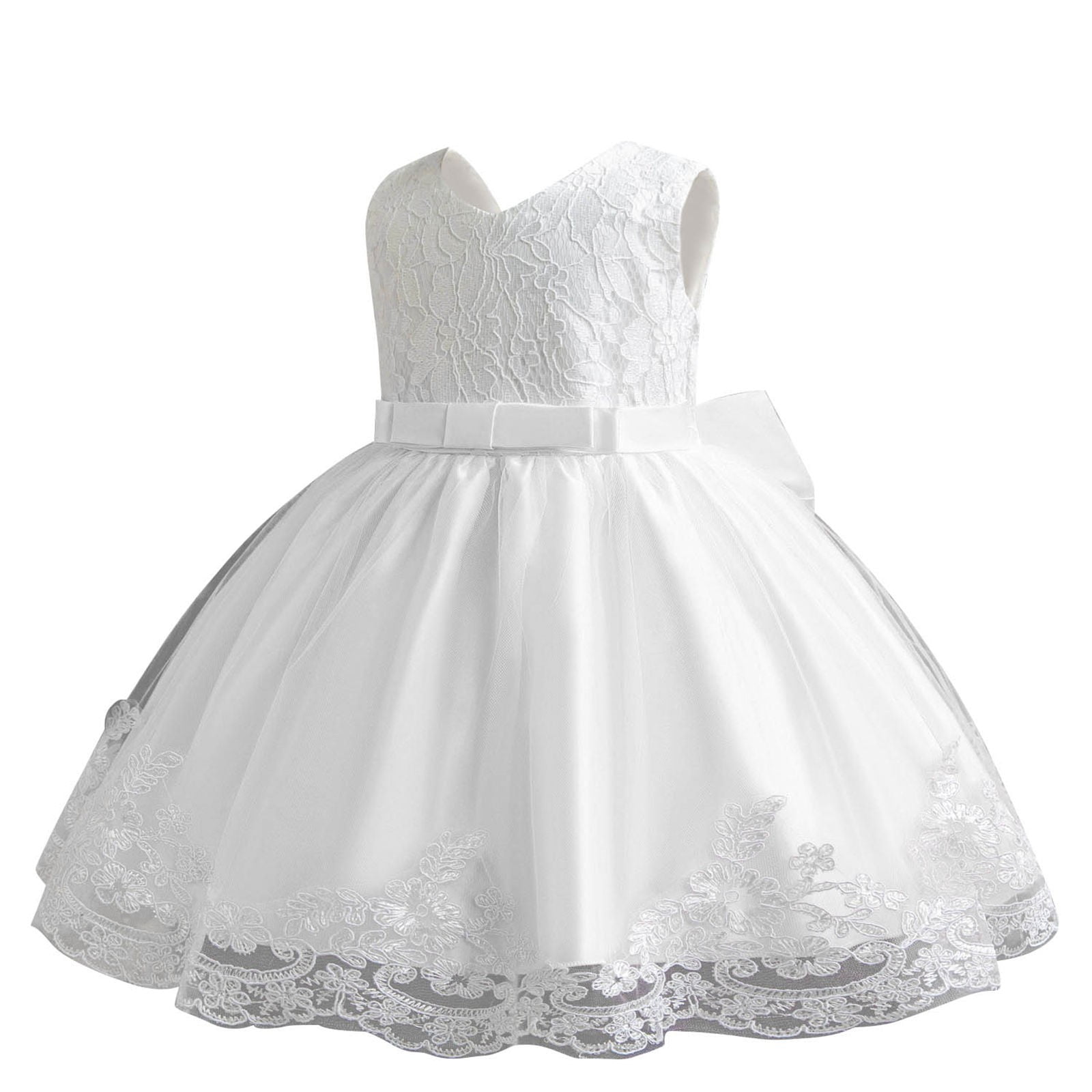 Mercatoo Flower Girl Dress for Toddler Girl Sleeveless Flower ...