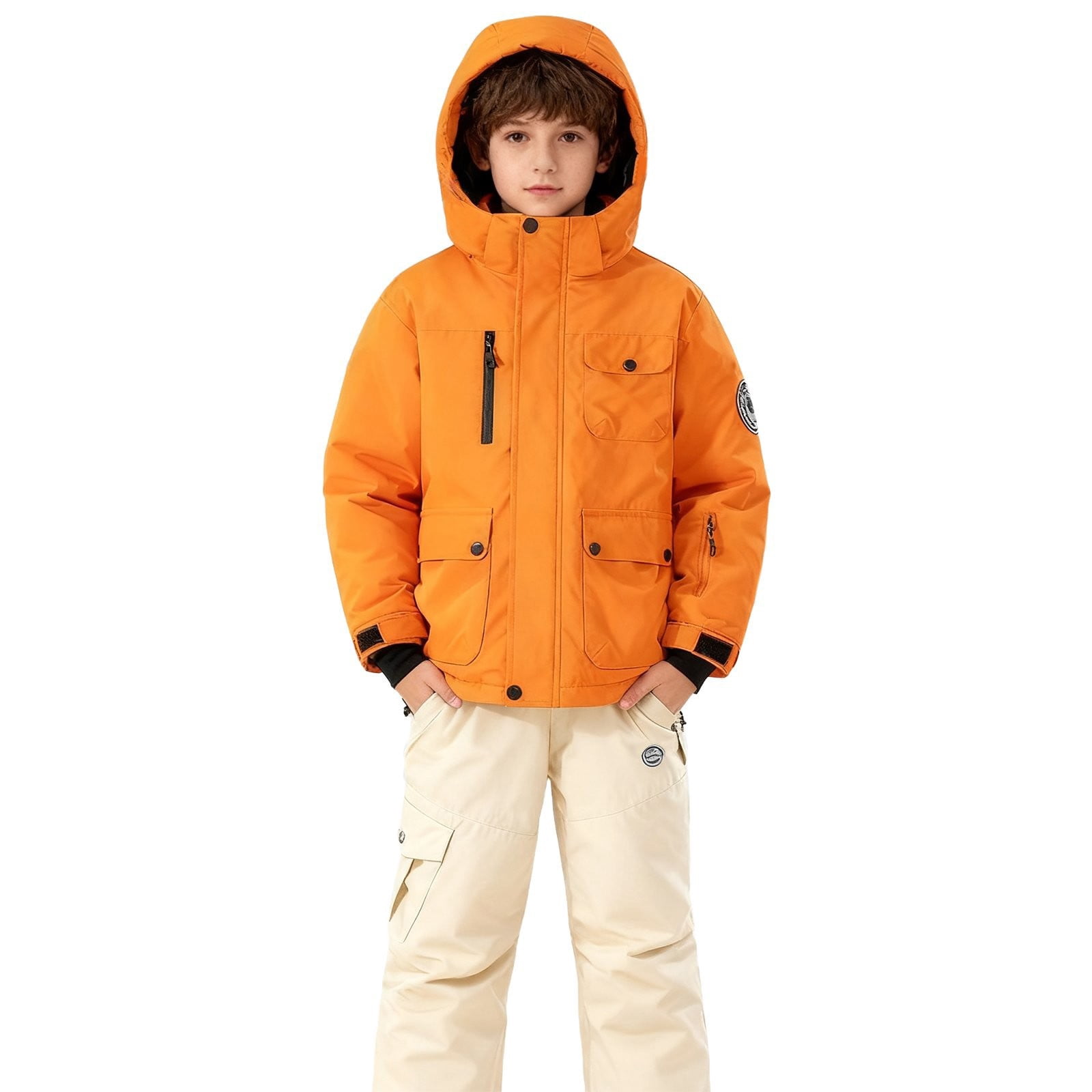 Mercatoo Girl Boy Ski Suit Kids Snowsuits 2 Piece Waterproo𝐟 Snowboard ...