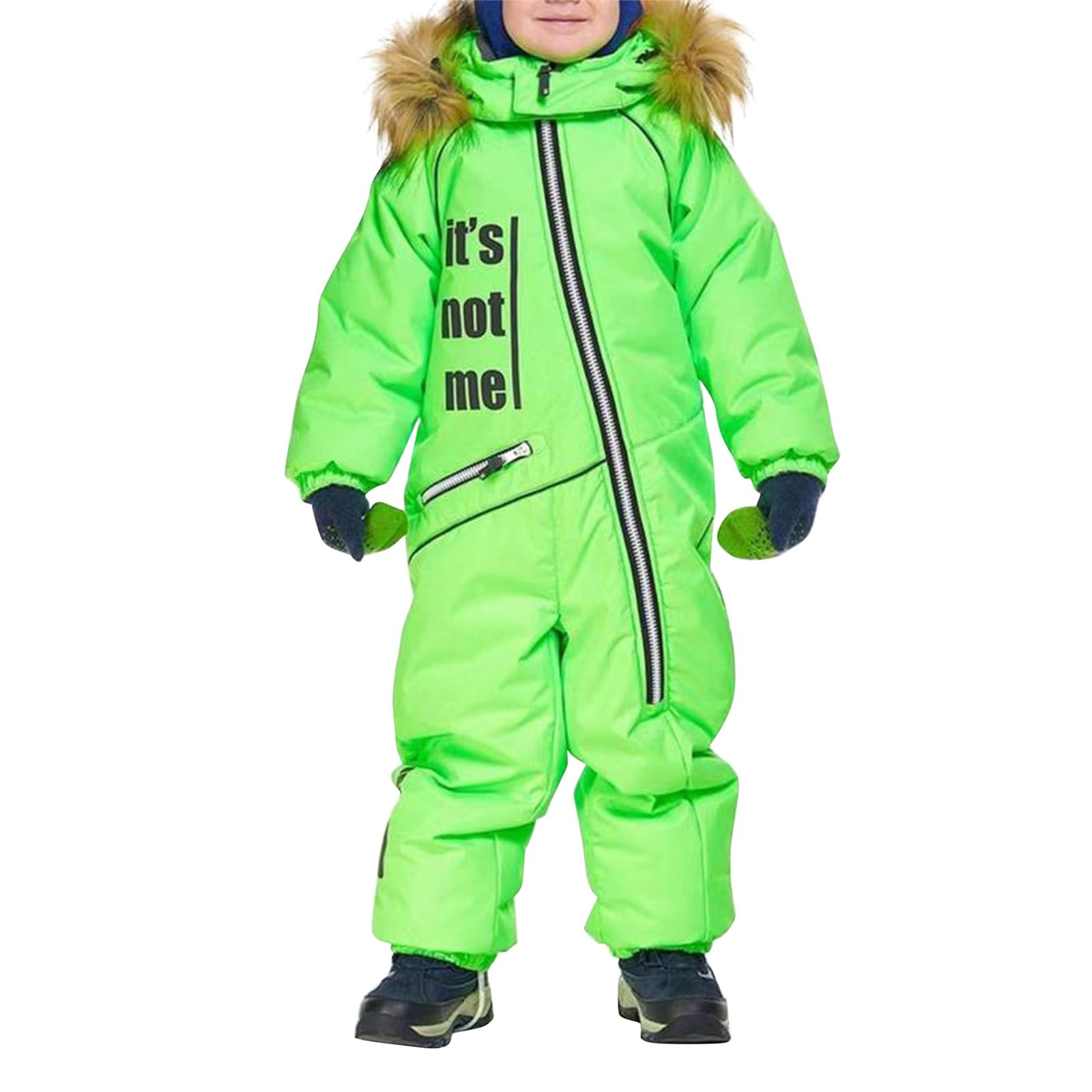 Mercatoo Girls Boys' 1-Piece Heavyweight Snowmobile Winter Snowsuit ...