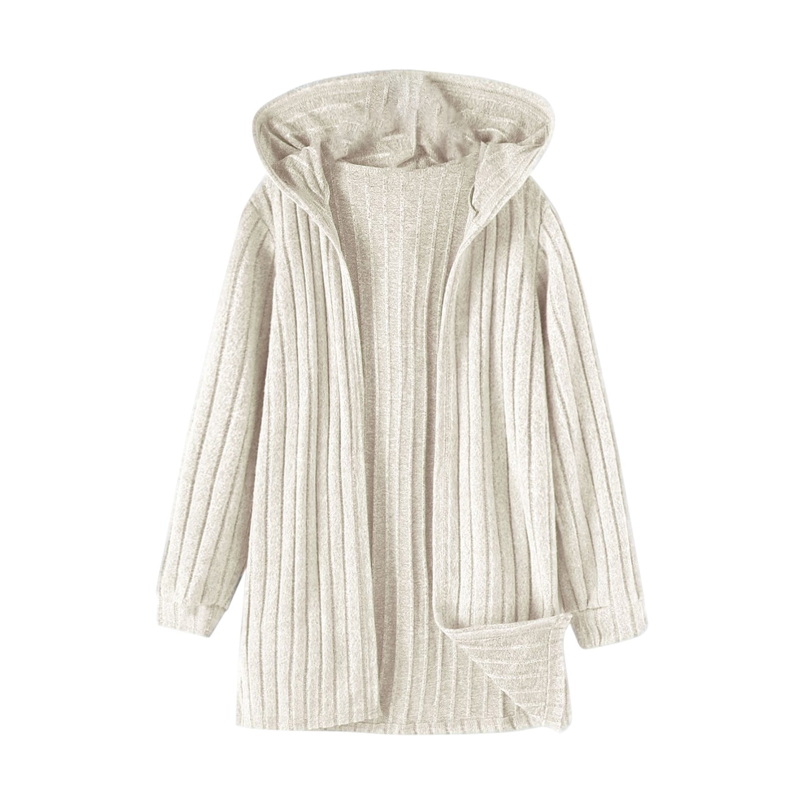 Mercatoo Girls Long Style Casual Cardigan Teen Open Front Soft Knit ...