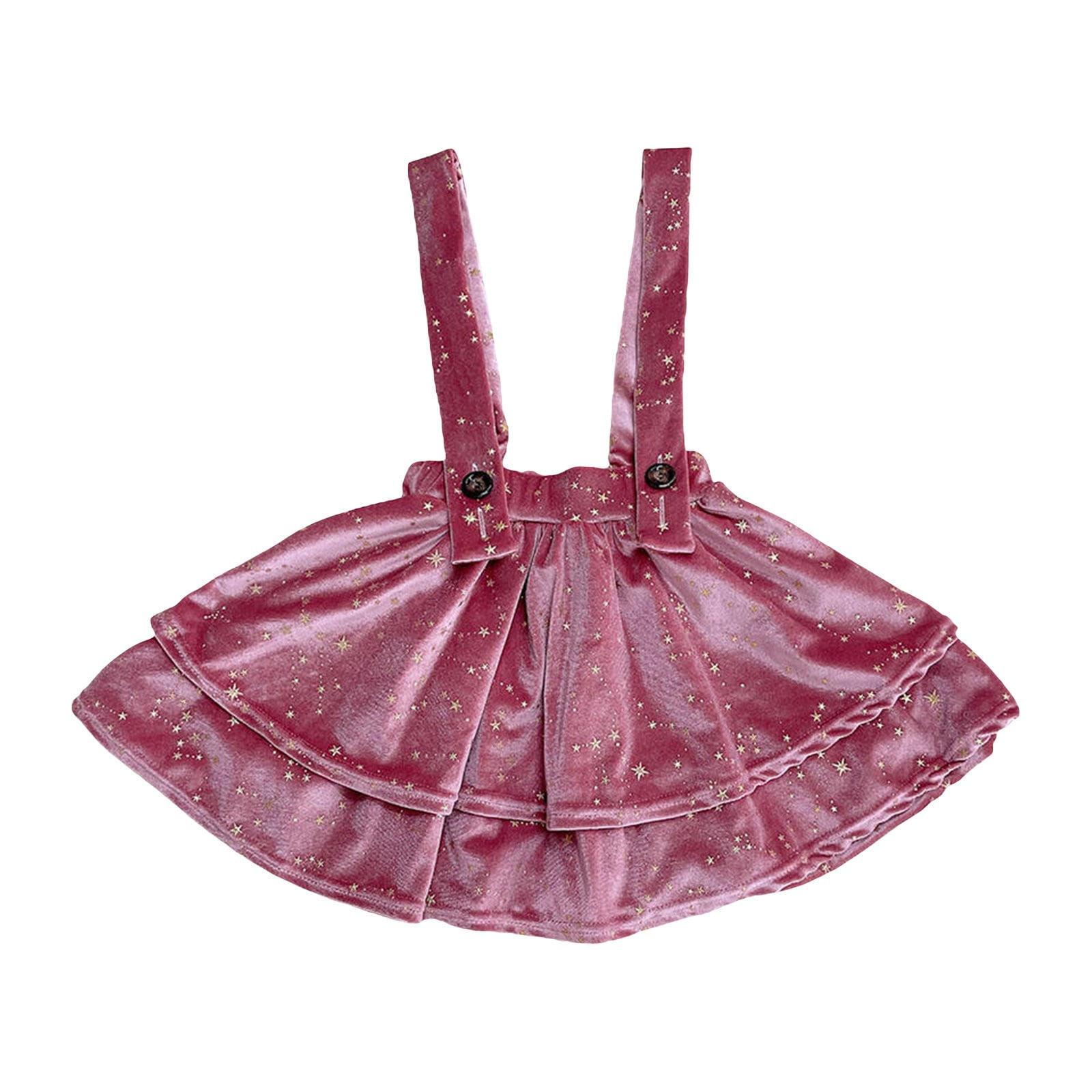 Mercatoo Girls Size 5 Clothes Toddler Girl's Double Suspender Skirt ...
