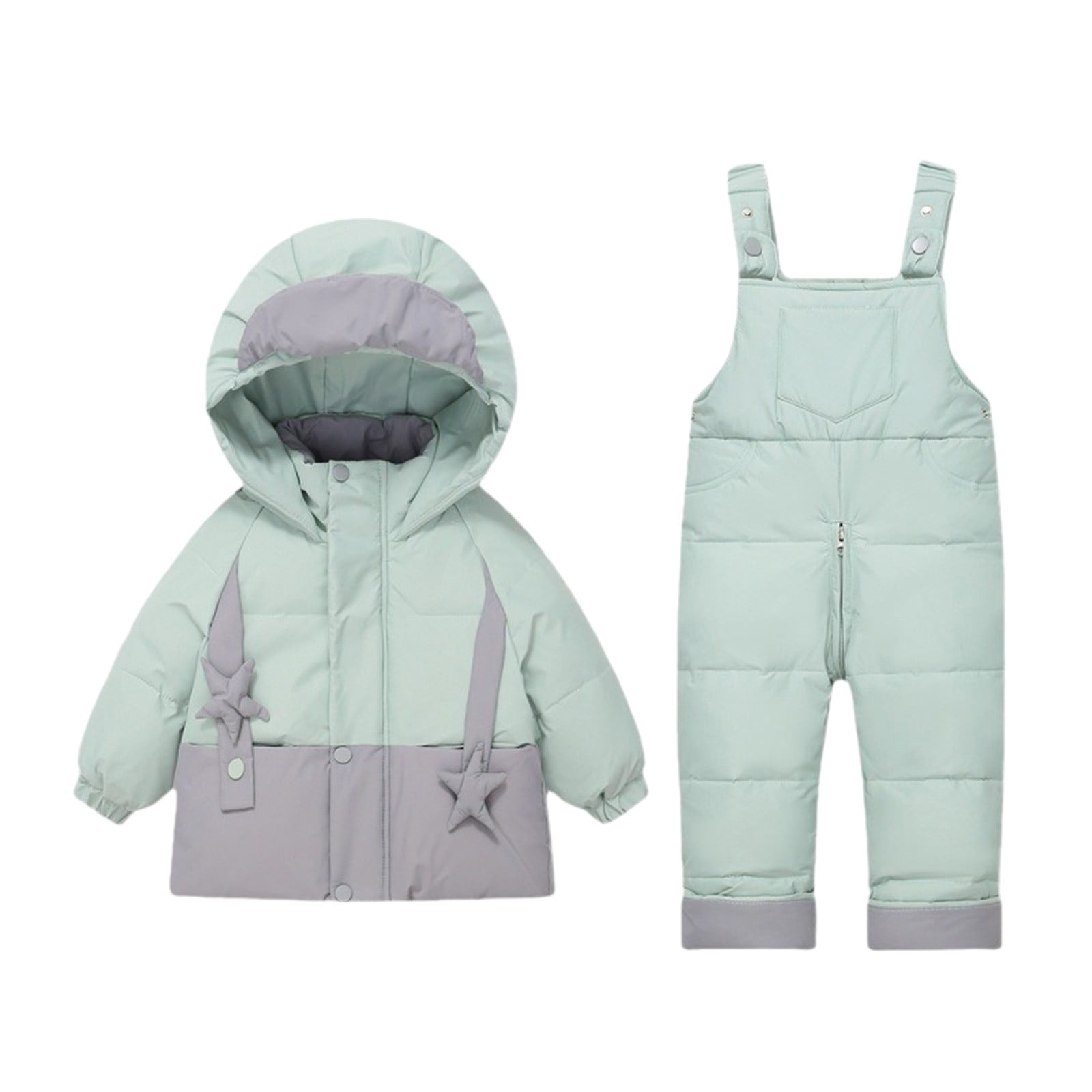 Mercatoo Kids Winter Snowboard 𝗦now Suits 2 Piece Puffer Ski Jackets ...