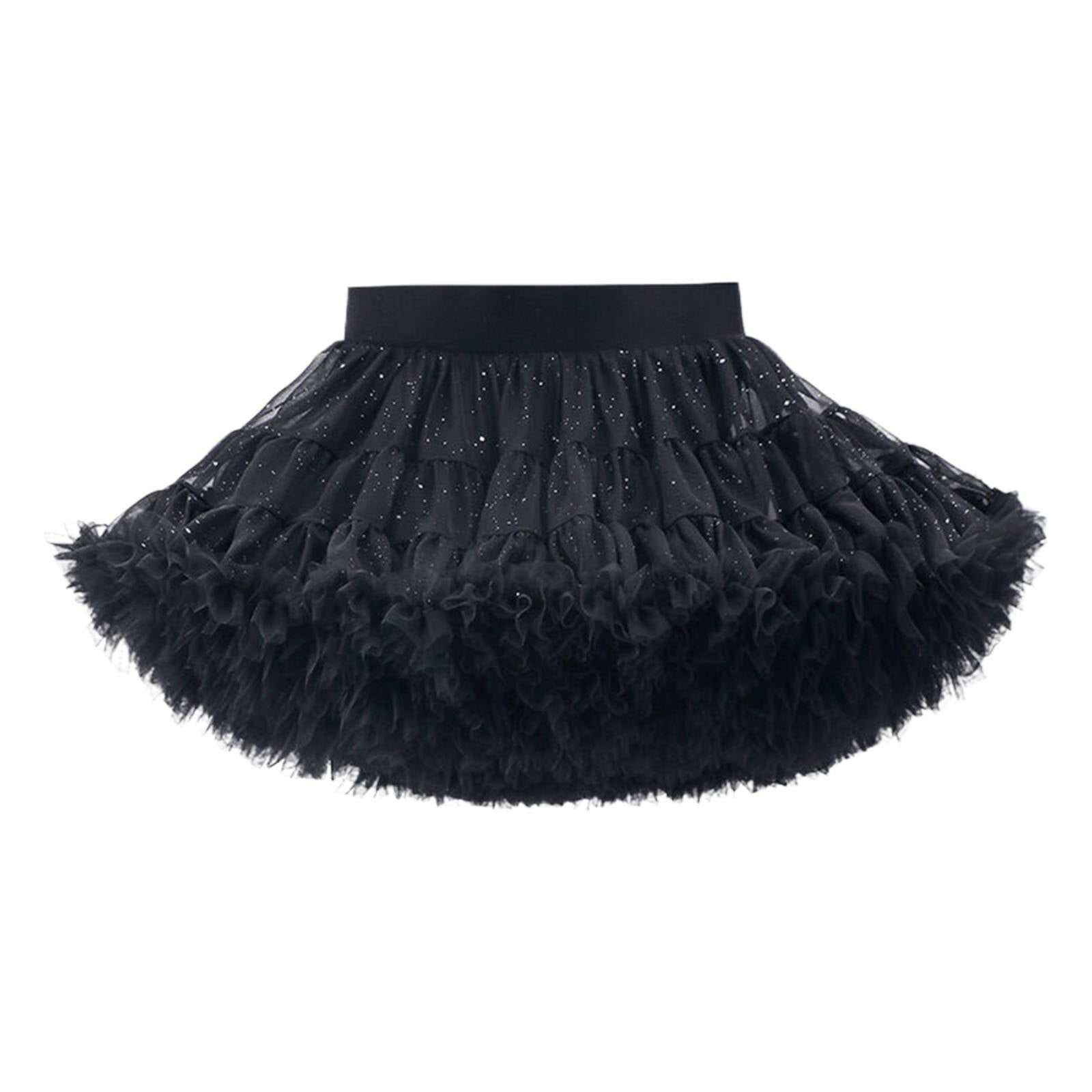 Mercatoo Layered Skirt Girls' 𝐌i𝐧i Tutu Skirt for Toddler Kids 𝐑uffle ...