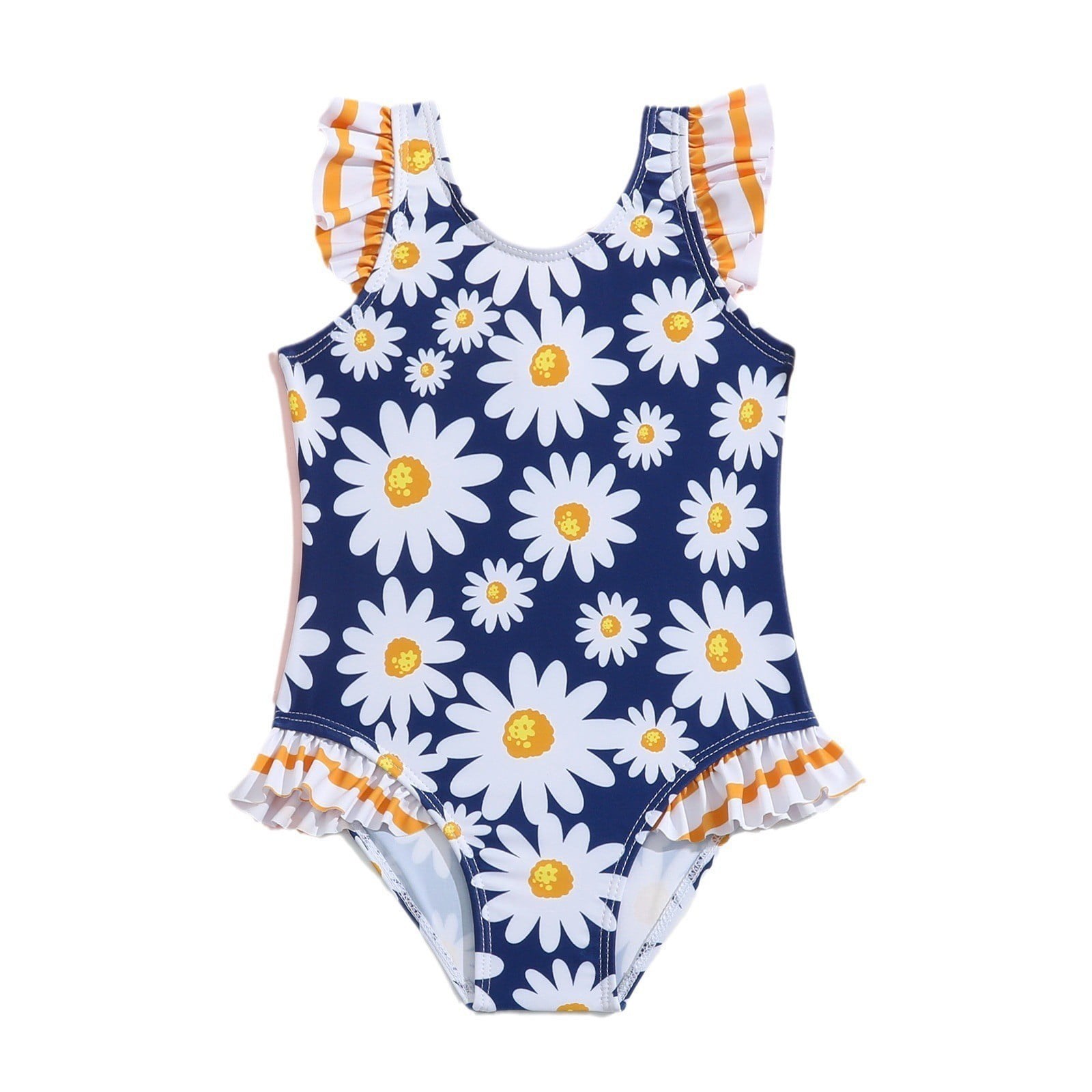 Mercatoo MercatooBaby Girls Daisy Swimsuit 𝐎ne 𝐏iece Ruffles Bathing ...