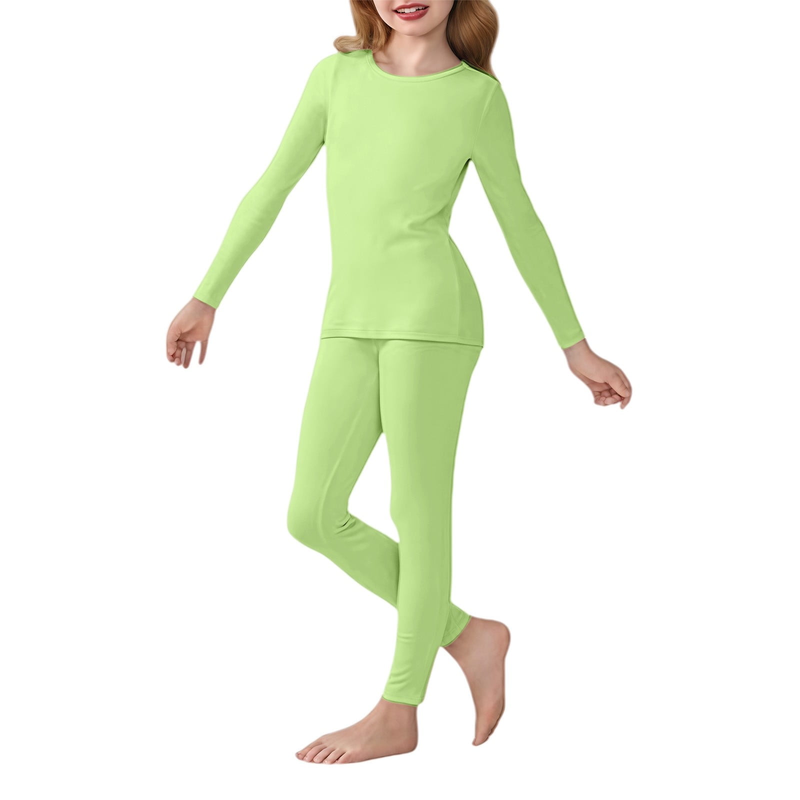 Mercatoo Thermal Underwear for Kids 2 Piece Slim Long Sleeve Shirt and ...