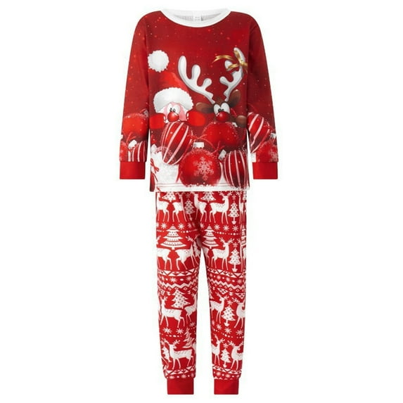 Mercatoo Toddler Girl Christmas Outfit Tree Reindeer Print Crewneck ...