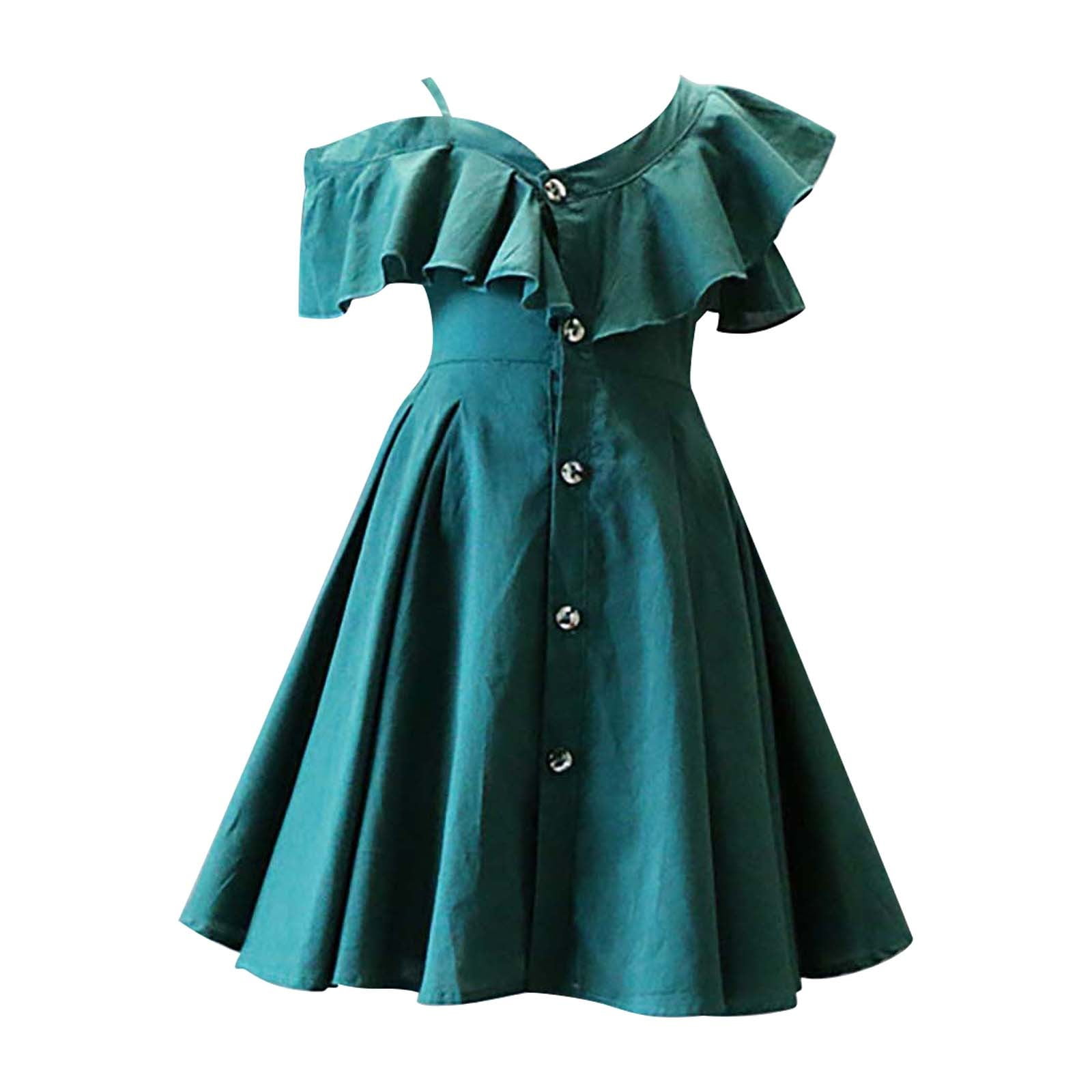 Mercatoo Toddler Kids Sleeveless Strapless Dress Princess Pageant Dress ...