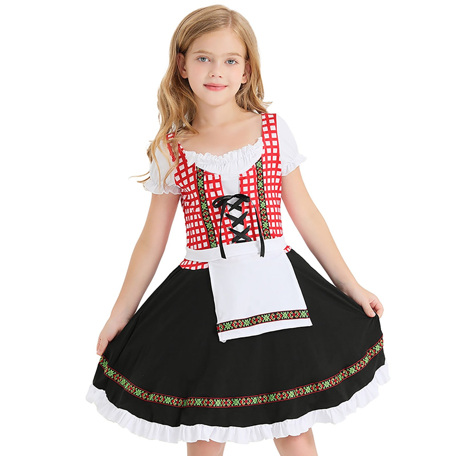 Mercatoo Women's Dirndl Dresses Women Traditional German Oktoberfest ...
