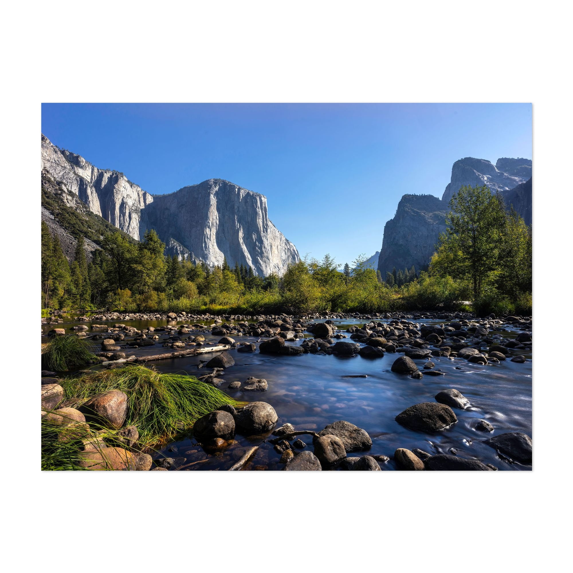 Merced River and the Yosemite Valley - Yosemite Valley California ...