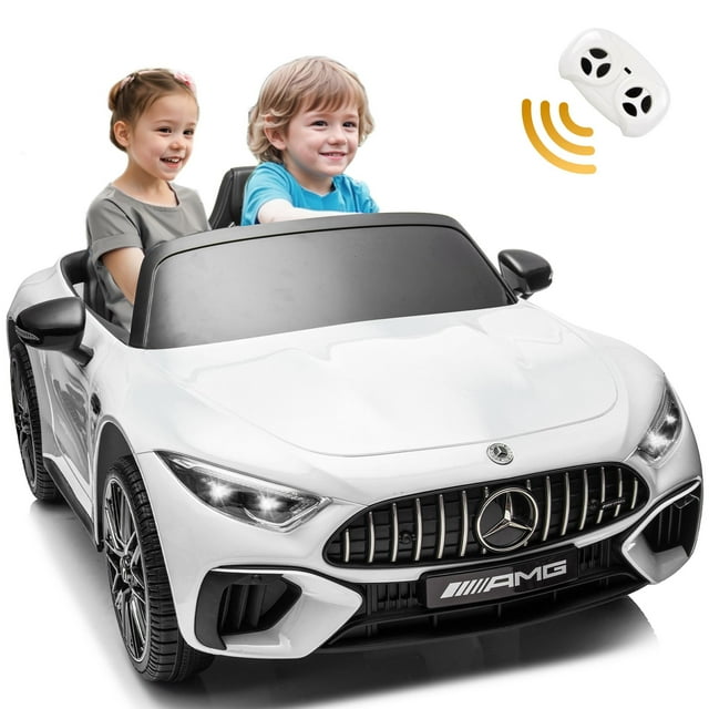 Mercedes 24V Children's Rechargeable Battery 2 Seats Ride on Car Toy ...