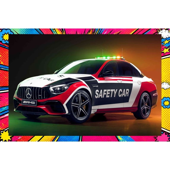 Mercedes-AMG E S Safety Car 300 - Pop Art Edition | 12x18 Inch ...